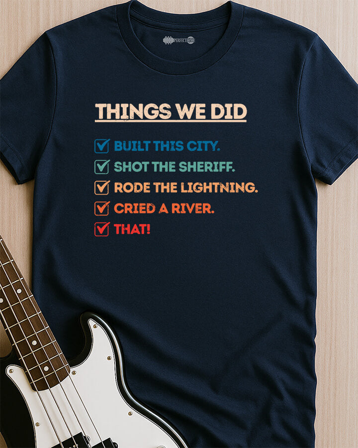 Greatest Hits Checklist T-Shirt – Perfect Fifth